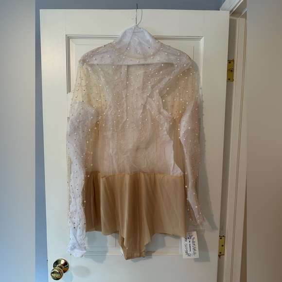 Watters | Other | Sheer Pearlembellished Bodysuit By Watters | Poshmark